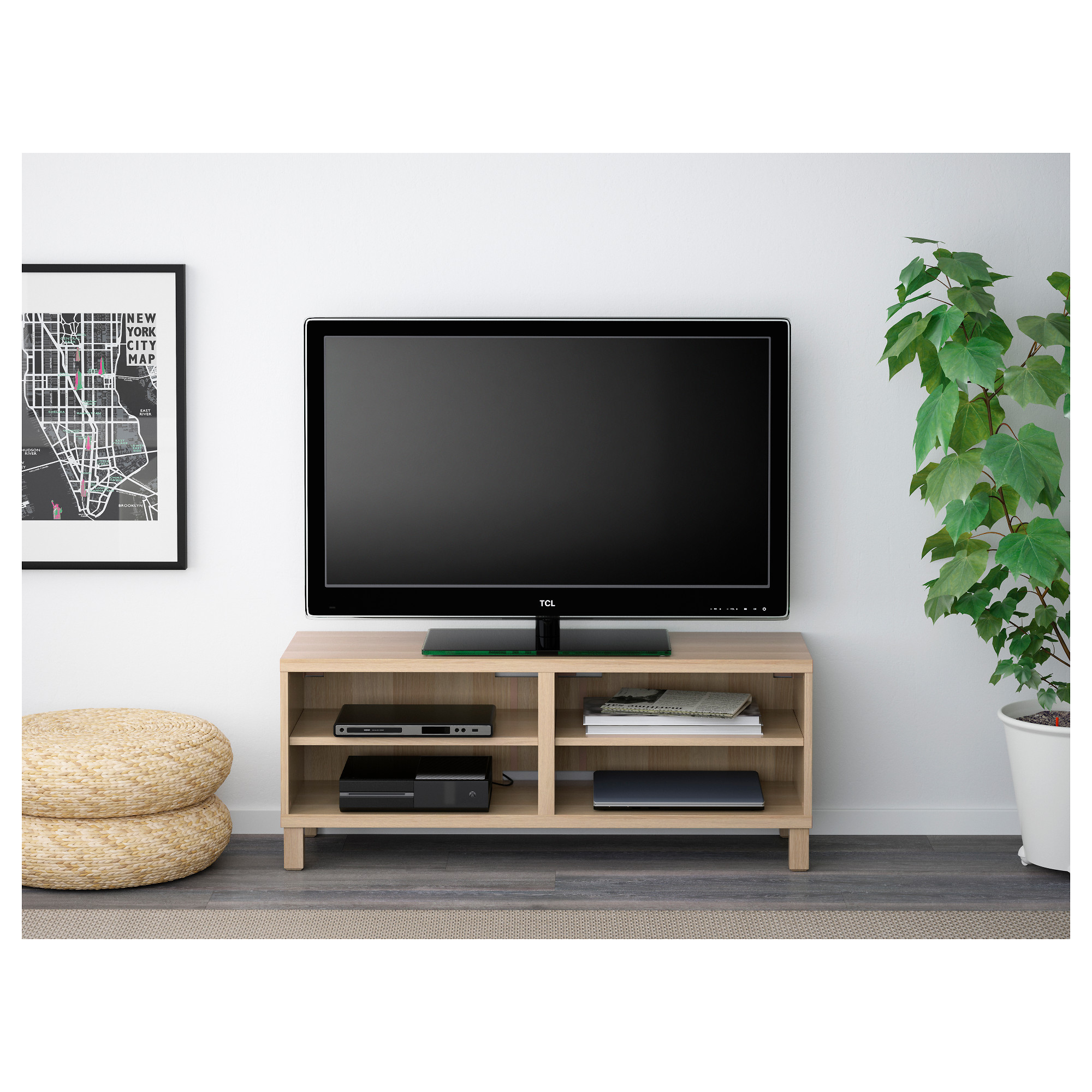 BESTÅ - TV bench, white stained oak effect | IKEA Hong Kong and Macau
