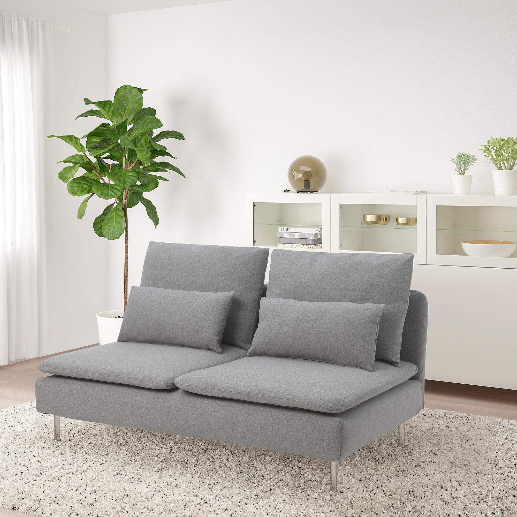 SÖDERHAMN - compact 3-seat section, Tonerud grey | IKEA Hong Kong and Macau