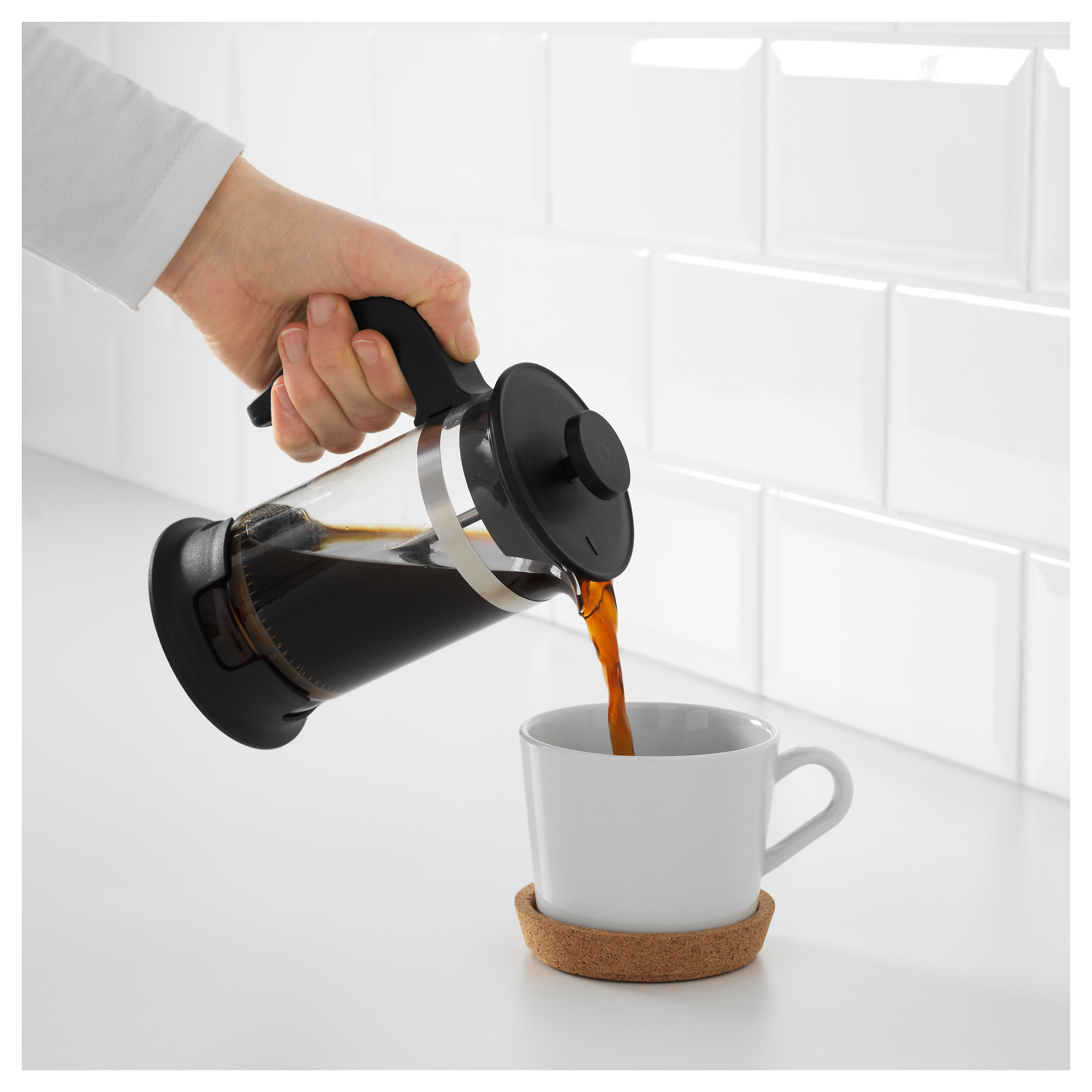UPPHETTA - coffee/tea maker, glass/stainless steel | IKEA Hong Kong