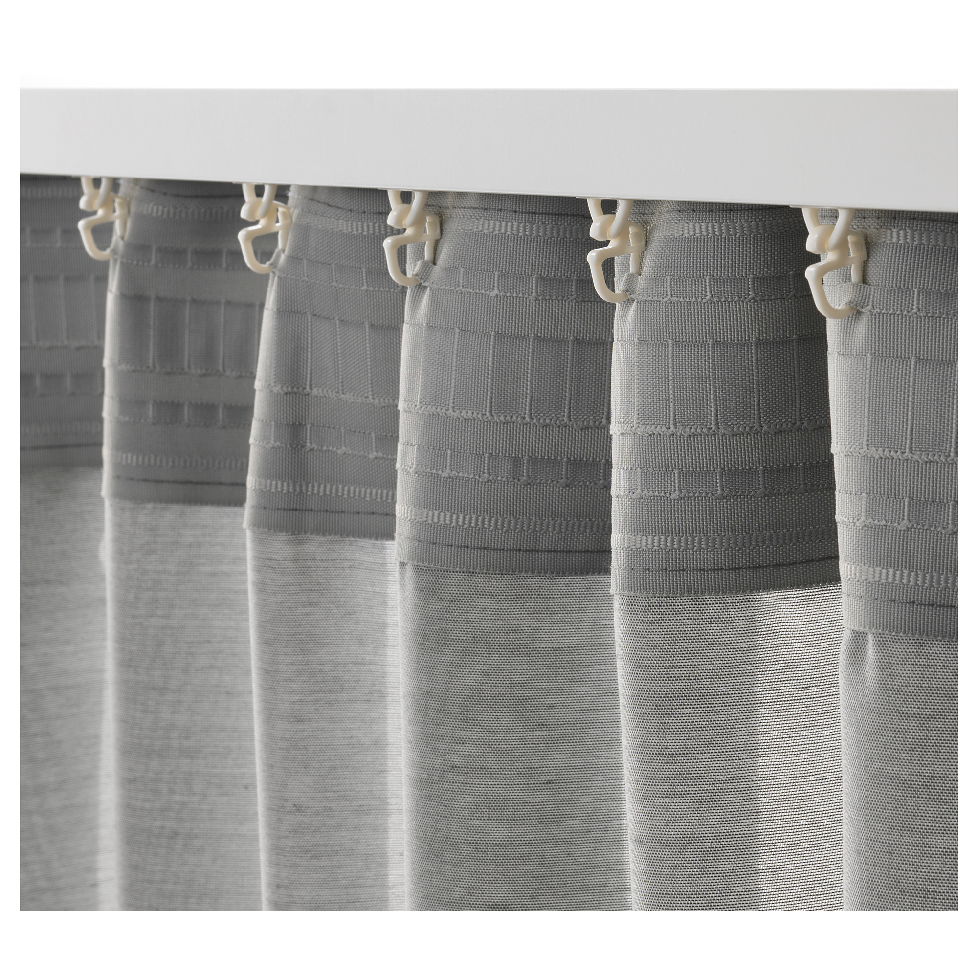 HILJA - curtains, 1 pair, grey | IKEA Hong Kong and Macau