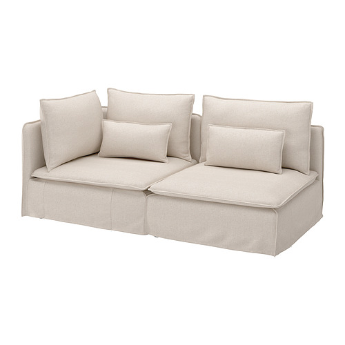 SÖDERHAMN - 3-seat sofa, with open end/Gransel natural | IKEA Hong Kong ...