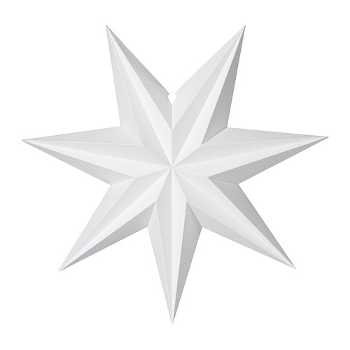 STRÅLA - lamp shade, 3D-shapes/star-shaped white, 70 cm | IKEA Hong ...