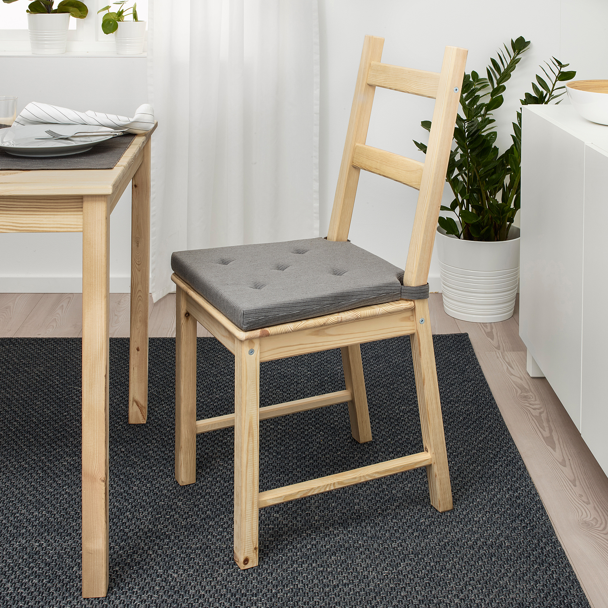 JUSTINA - chair pad, grey | IKEA Hong Kong and Macau
