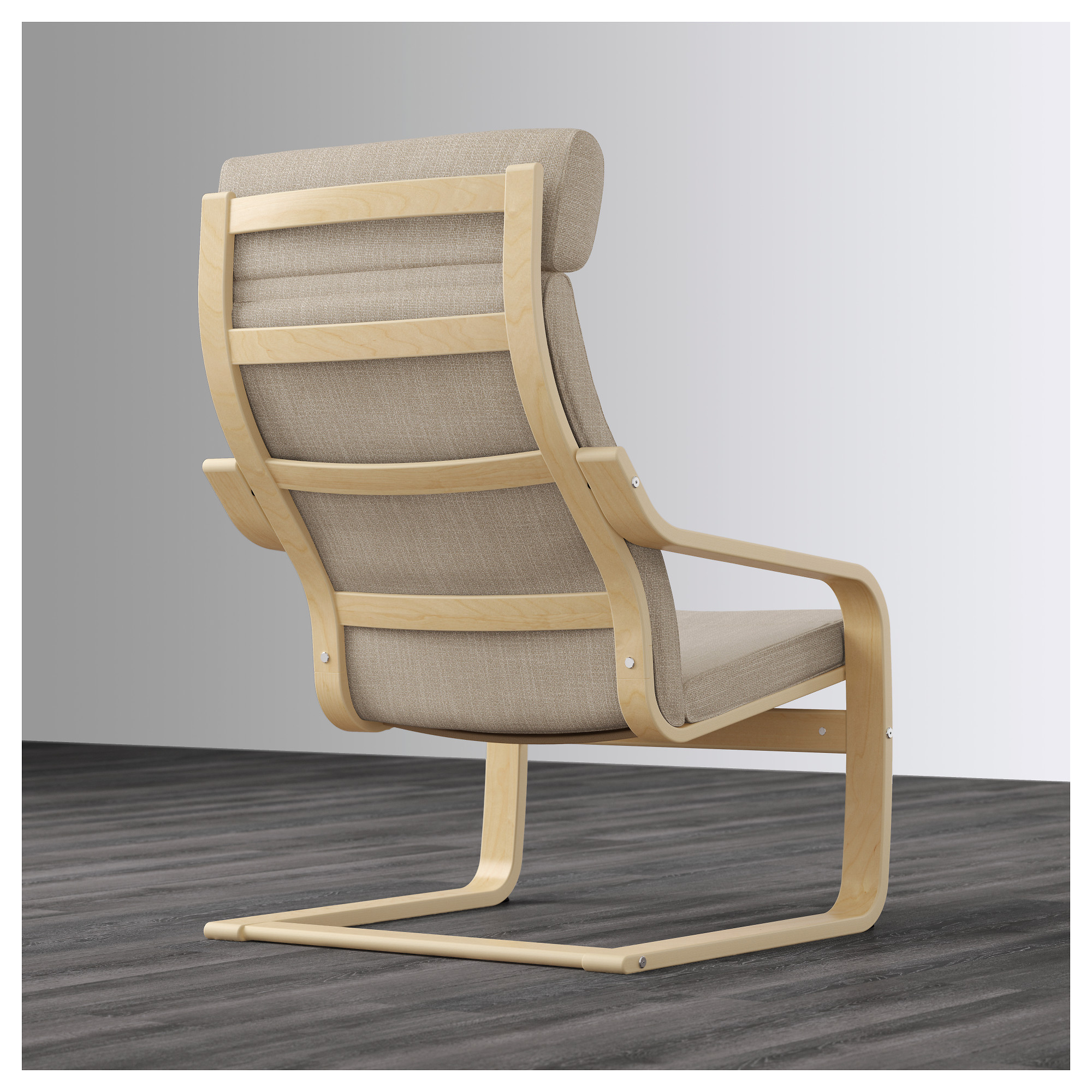 POÄNG - armchair, birch veneer/Hillared beige | IKEA Hong Kong and Macau