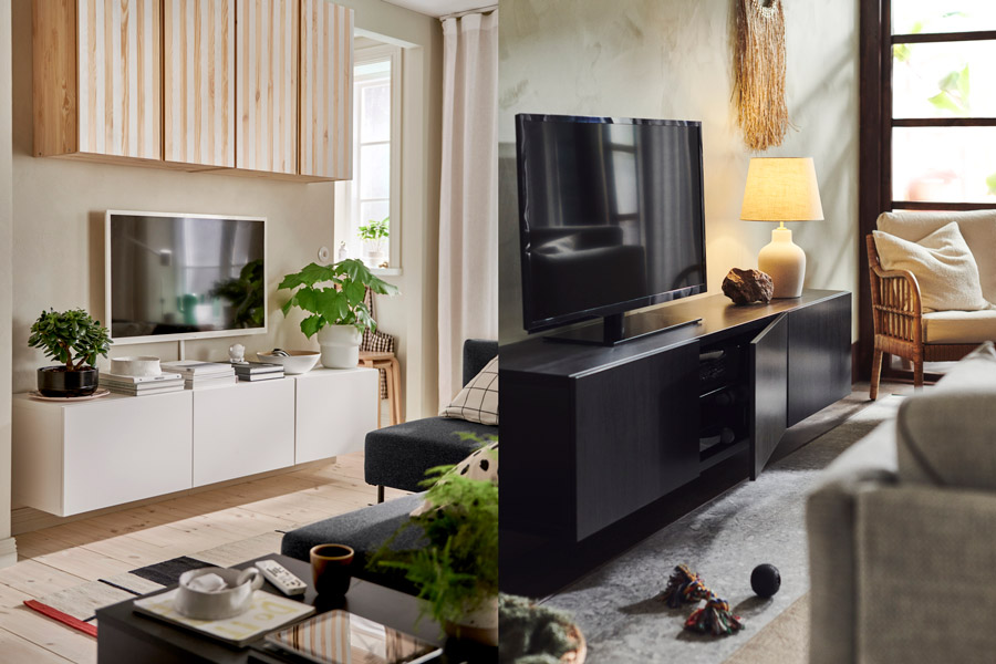 Living room storage storage cabinets BESTA series IKEA Hong Kong and Macau